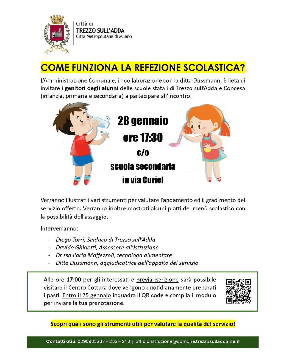 Mensa scolastica: spiegazione, visita guidata al centro cottura e anche ...